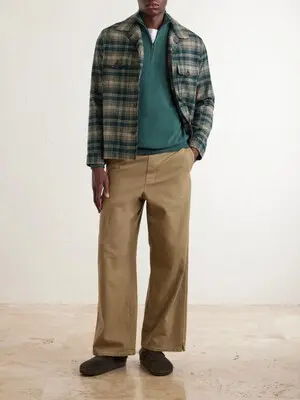 Altea Virgin Wool Half-zip Sweater - Green