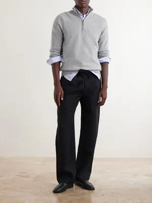 Altea Virgin Wool Half-zip Sweater