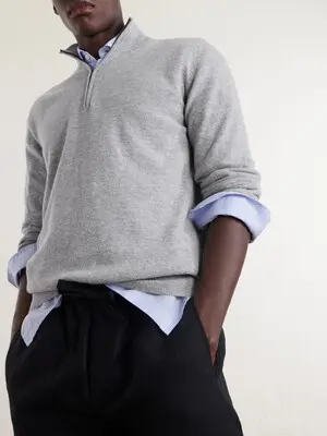 Altea Virgin Wool Half-zip Sweater