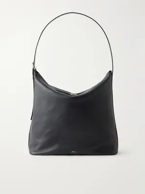 A.p.c. Vera Maxi Leather Tote Bag - Black