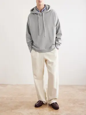 AGOLDE Salford Cotton-blend Jersey Hoodie - Gray