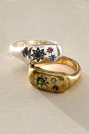 Free People Clara Pinky Ring - Silver