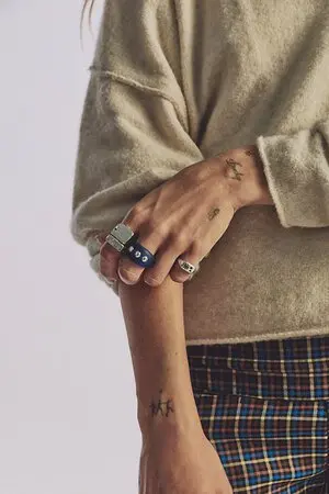 Free People Celestial Stone Pinky Ring - Silver
