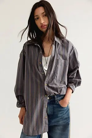 Free People Freddie Striped Shirt
