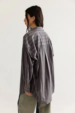 Free People Freddie Striped Shirt