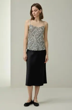 Lilysilk Leopard Print Silk Camisole