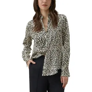 Lilysilk Leopard Print Silk Shirt - Dawn Leopard