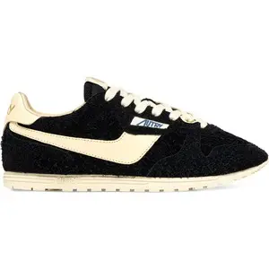 AUTRY Windspin Low Leather Sneaker - Black Suede