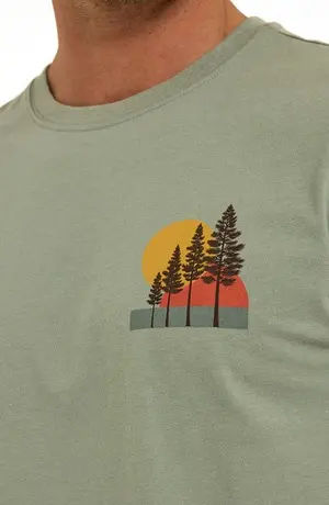 THREADS 4 THOUGHT Forest Sunset Graphic T-shirt