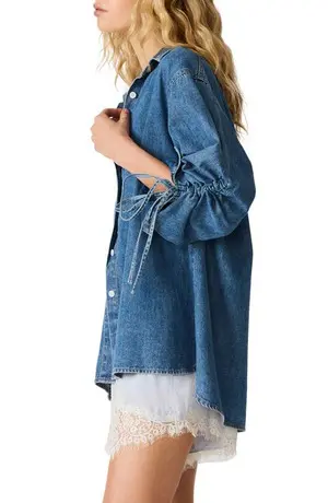Steve Madden Merrit Denim Button-up Shirt