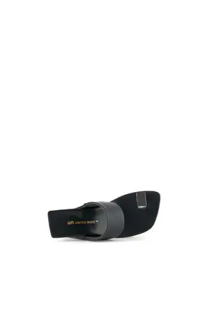 United Nude Loop Toe Sandals - Cube Ring Black