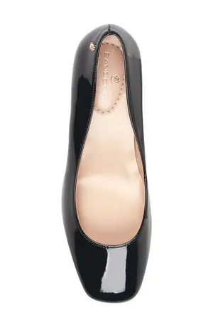 Bandolino Caser Pump With Block Heel - Black Gloss