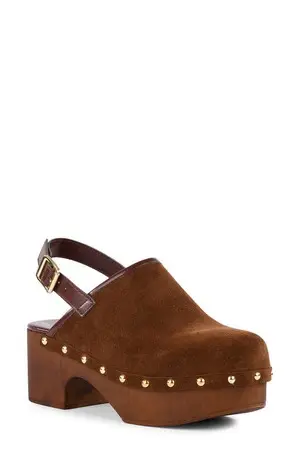 Seychelles High Expectations Leather Clog - Brown