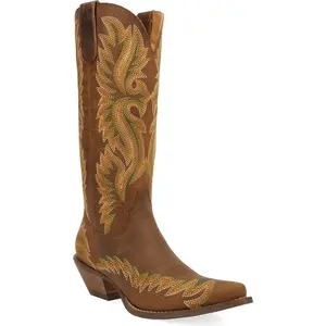 DINGO Dingo Lantana Leather Western Boots Brown