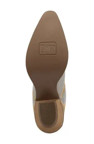 DINGO Lantana Leather Western Boots - White