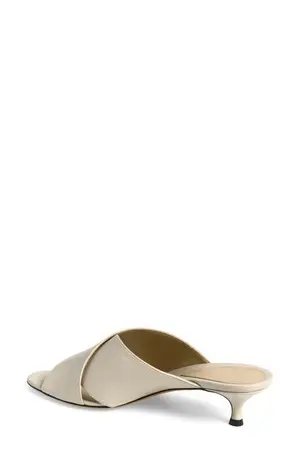 Le Monde Beryl Luca Kitten Heel Slide Sandal - Ivory