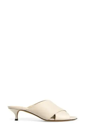 Le Monde Beryl Luca Kitten Heel Slide Sandal - Ivory