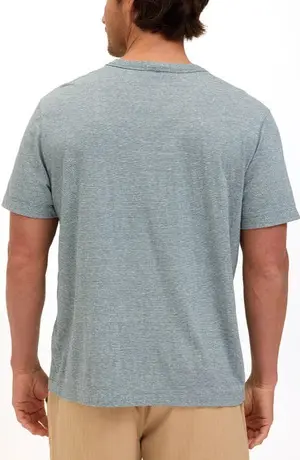 THREADS 4 THOUGHT Johnny Flecked T-shirt - Peacock