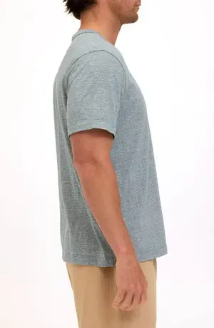 THREADS 4 THOUGHT Johnny Flecked T-shirt - Peacock