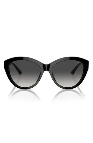 JIMMY CHOO 55mm Gradient Phantos Sunglasses - Black/gradient Grey