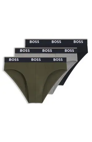 BOSS Assorted 3-pack Power Stretch Cotton Briefs