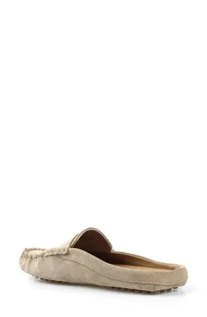 NATIONAL COMFORT Hawlie Flat Leather Mule - Nat Suede