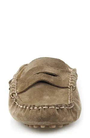 NATIONAL COMFORT Hawlie Flat Leather Mule - Sand Suede