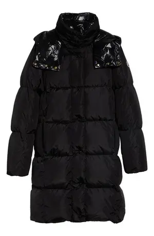 Moncler Litte Long Water Repellent Quilted Down Coat