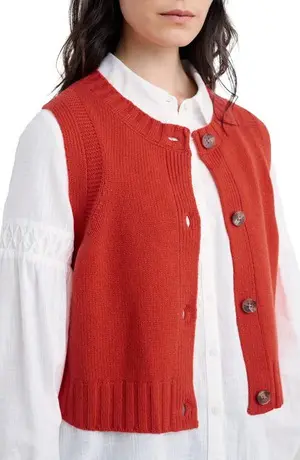 SEASALT CORNWALL Merino Wool Blend Sweater Vest