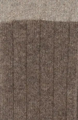 Johnstons Of Elgin Ainsley Cashmere Blend Knee Socks - Pebble