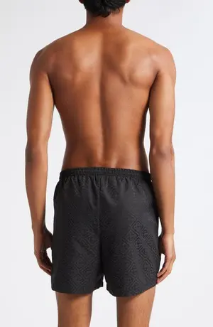 Casablanca Diamond Logo Jacquard Swim Trunks