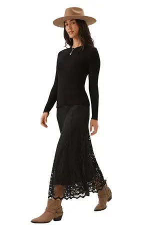 Karen Kane Lace Midi Skirt