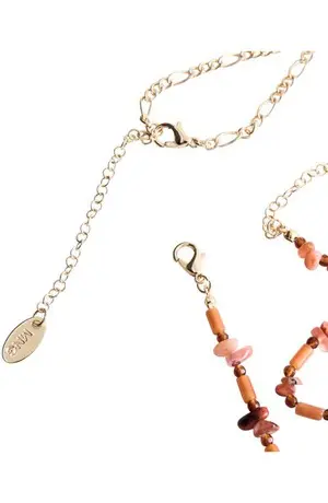 Mango Set Of 2 Medallion & Semi-precious Stone Necklaces