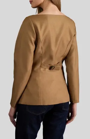 ZOE AND CLAIRE Bateau Neck Jacket