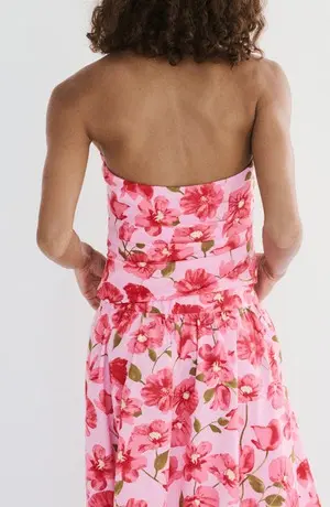 Mango Floral Halter Neck Top