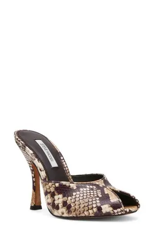 Steve Madden Jules Peep-toe Stiletto Sandals - Snake
