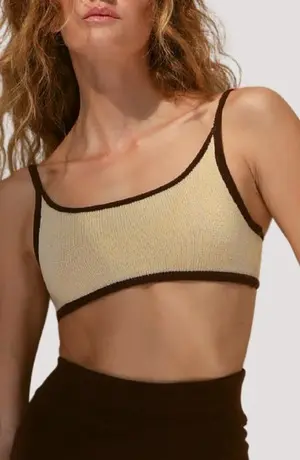 STONE FOX SWIM Hali Bikini Top - Earth/moonlight