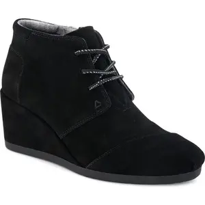 Toms Desert Lace-up Wedge Bootie - Black