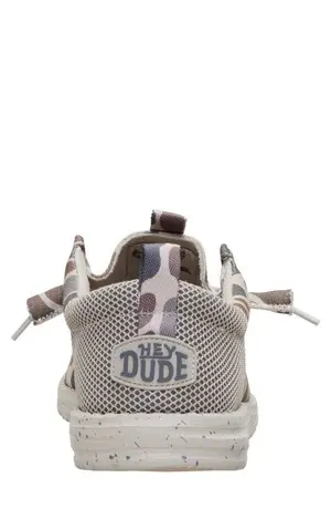 HEY DUDE X Burlebo Wally Funk Deer Camo Slip-on Shoes