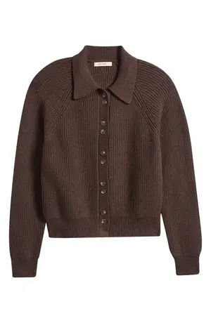 Marine Layer Parker Cotton & Merino Wool Blend Cardigan