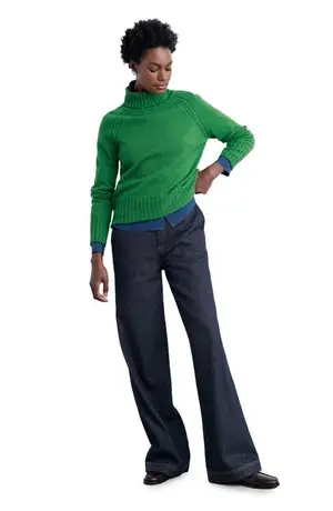 SEASALT CORNWALL Merino Wool Blend Turtleneck Sweater