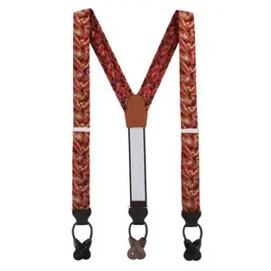 Trafalgar Phoenix Soaring Silk Button End Suspenders