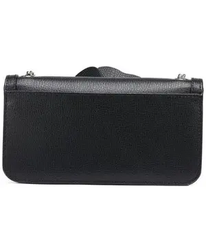 Karl Lagerfeld Paris Kosette Flower Applique Crossbody - Black/silver