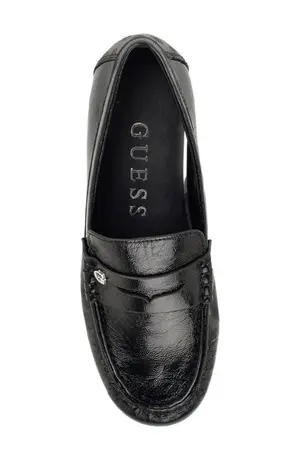 Guess Raivoo Penny Loafer - Black/black