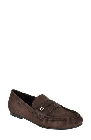 Guess Raivoo Penny Loafer Dark Brown