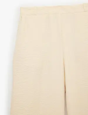 Koton Straight Full Length Belted Wide Leg Pants