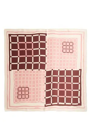 Rag & Bone Pop Geo Silk Scarf - Dustg