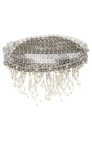 Rabanne 1969 Beaded Faux Pearl Shoulder Bag