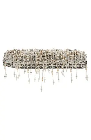 Rabanne 1969 Beaded Faux Pearl Shoulder Bag