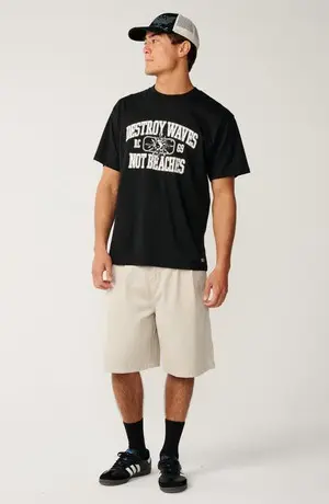 Rip Curl Disorder Destroy Cotton Graphic T-shirt